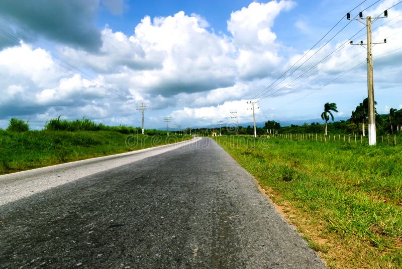 Cuban highway stock image. Image of street, caribbean - 27471115