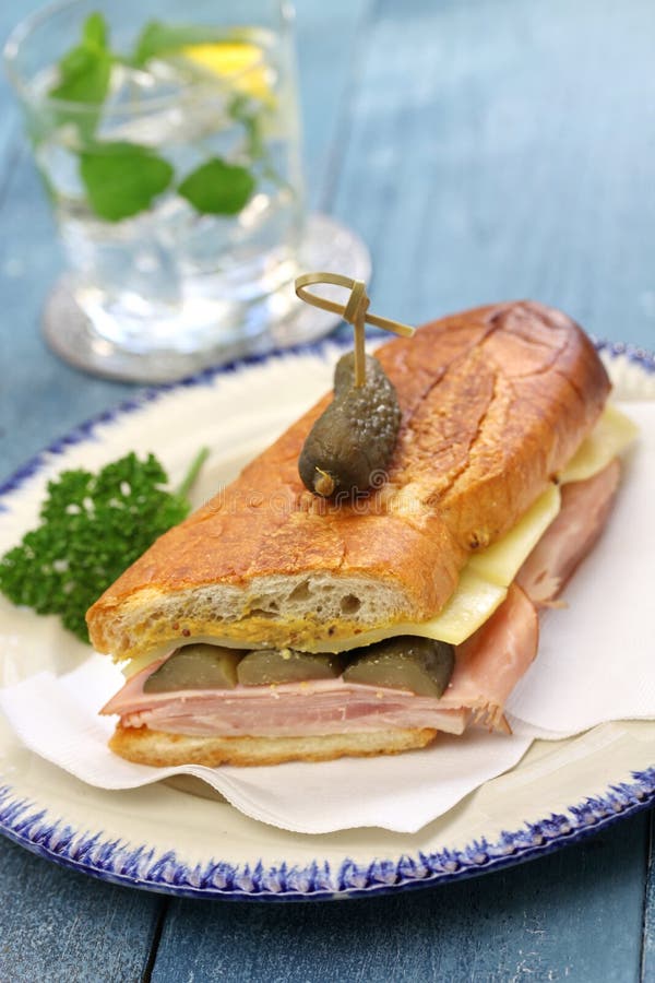 Cuban Sandwich, Cuban Mix, Cuban Pressed Sandwich Stock Photo - Image ...