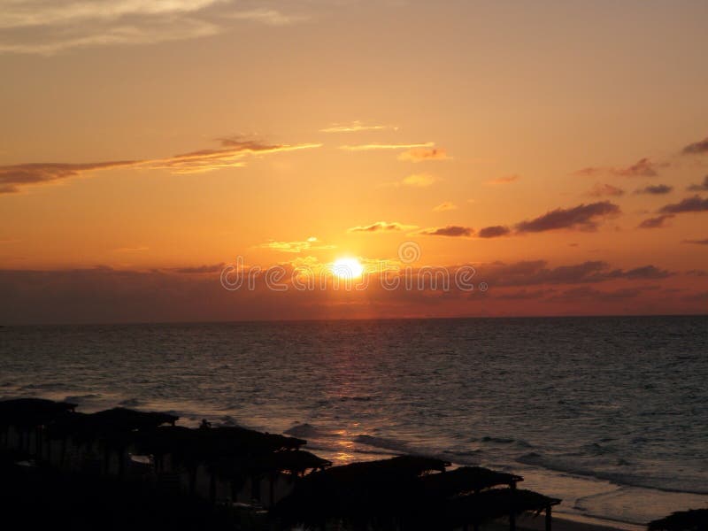 Cuban Sunset stock image. Image of beach, tree, antilles - 86204037