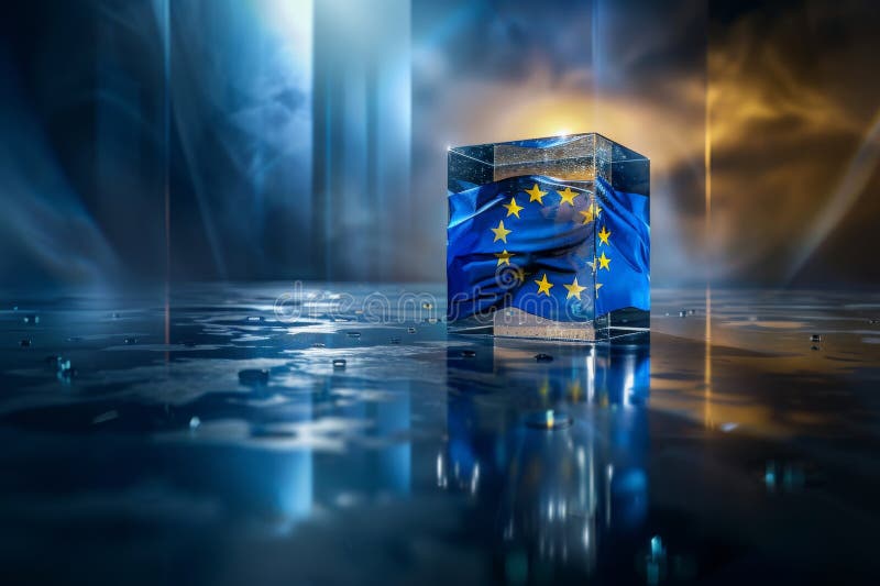 Cube of Unity the EU Flag Revolution Stock Illustration - Illustration ...