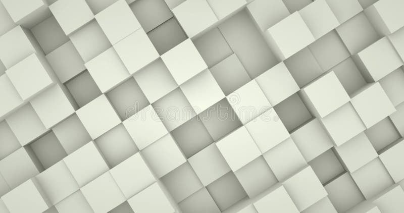 Cube Animation Background Abstract White Box Displacement Stock Footage ...