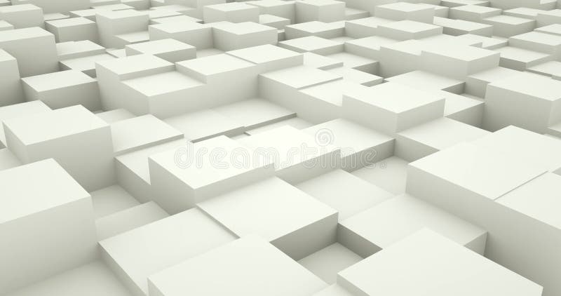 Cube Animation Background Abstract White Box Displacement Stock Footage ...