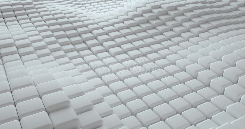 Cube Animation Background Abstract White Box Displacement Stock Video ...