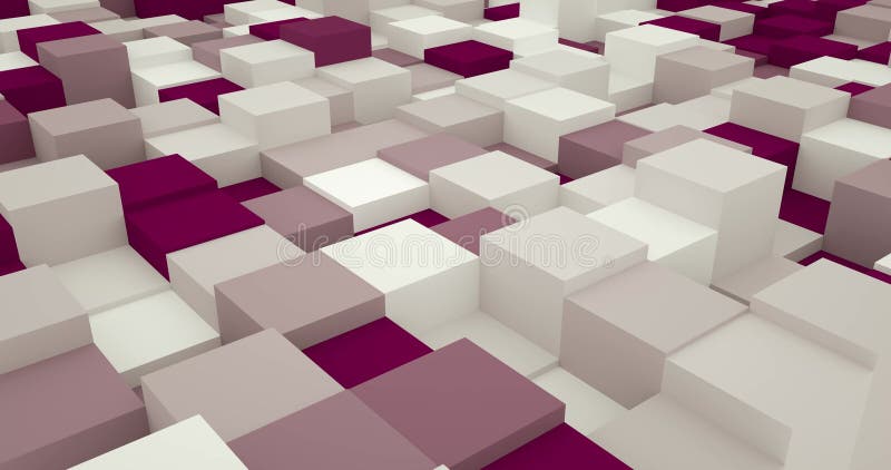 Cube Animation Background Abstract White Box Displacement Stock Footage ...