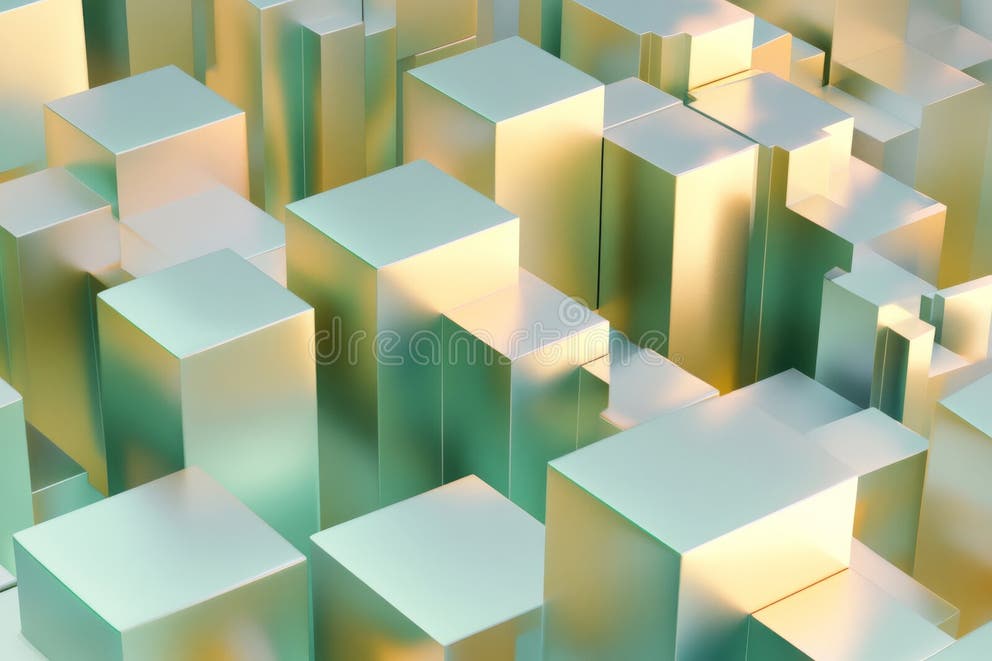 Cube Arrangement, Shifting into Different Geometric Forms with a Smooth ...