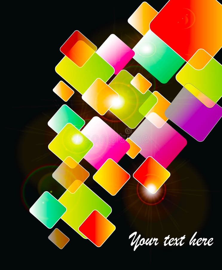 Cube background stock vector. Illustration of graphic - 14337680