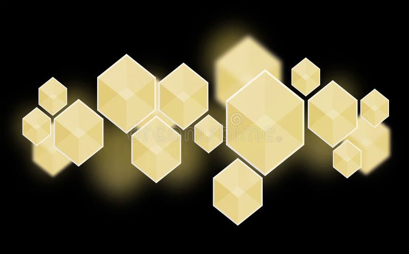 Cube Background Abstract Design Modern Geometric Stock Illustration ...