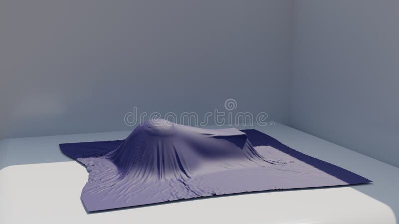 Cube and Ball Covered with Cloth Stock Illustration - Illustration of ...