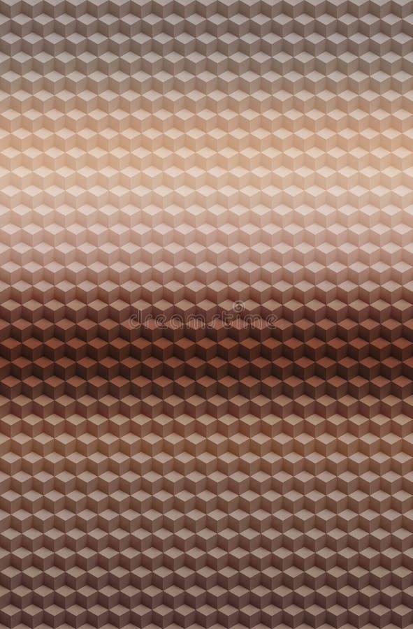 Cube Beige Geometric 3D Pattern Background, 3d Stock Illustration ...