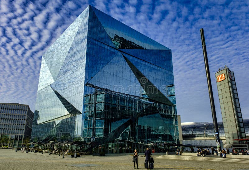 The Cube Berlin, a Smart Futuristic Office Building Editorial Stock ...