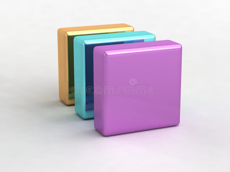 Cube block folder file stock illustration. Illustration of icon - 91288525