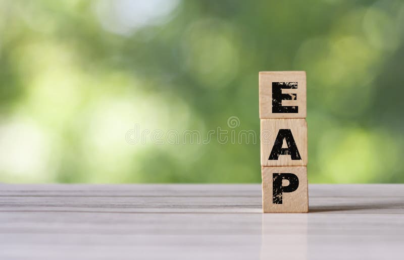 Cube Block with the Inscription EAP. Employee Assistance Program EAP ...