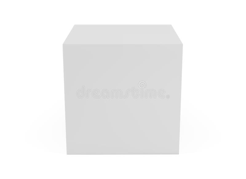 One Cube - Side with 6 Black on White Background. Stock Illustration ...