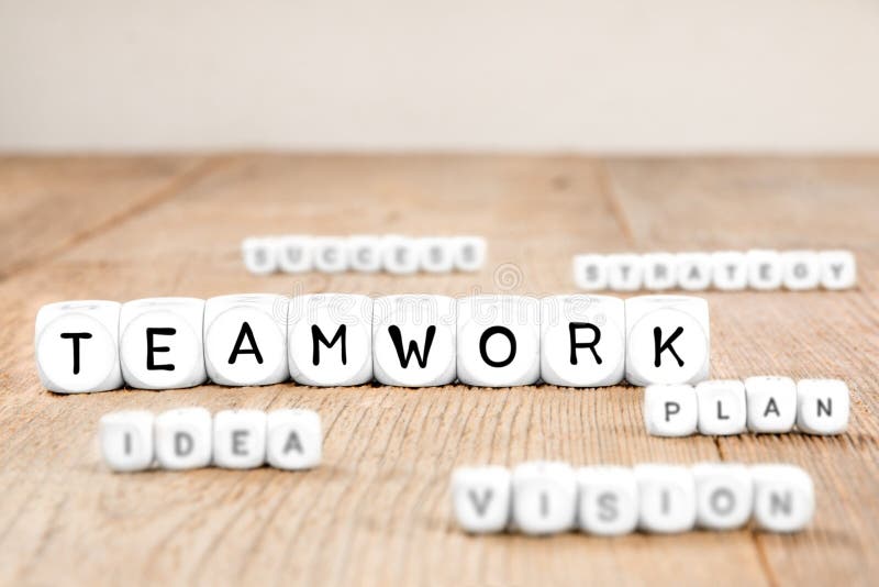 Cube Blocks with Teamwork Concept Stock Image - Image of cube, advice ...