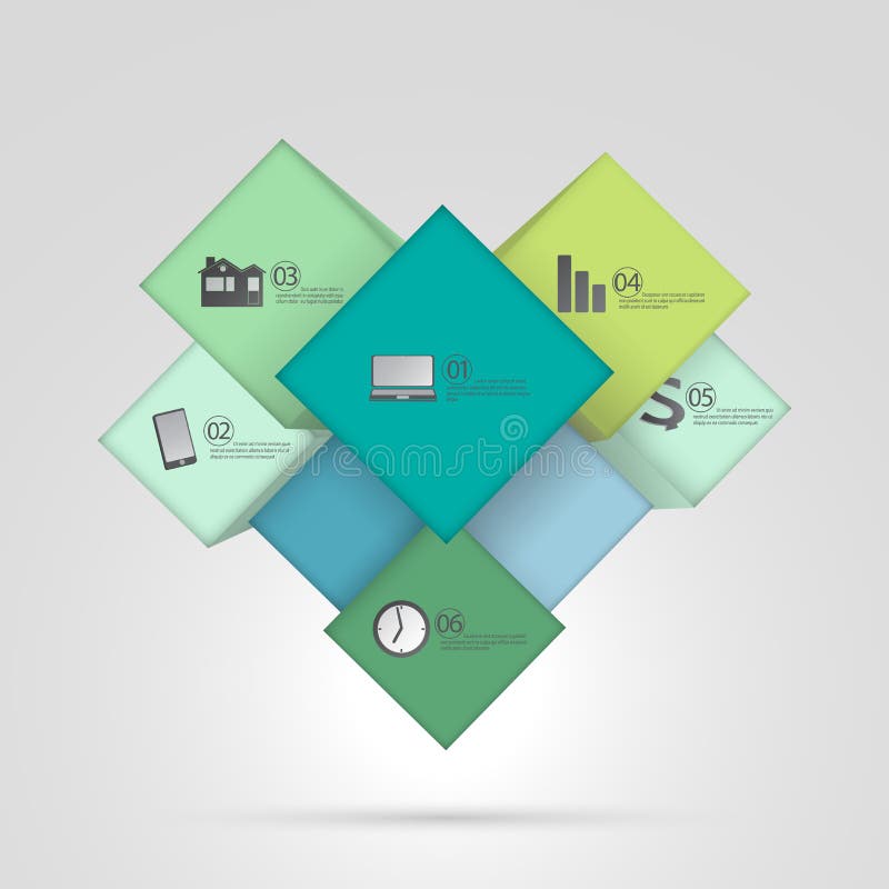 Cube Box for Business Concepts , Template Infographic , Web Design ...