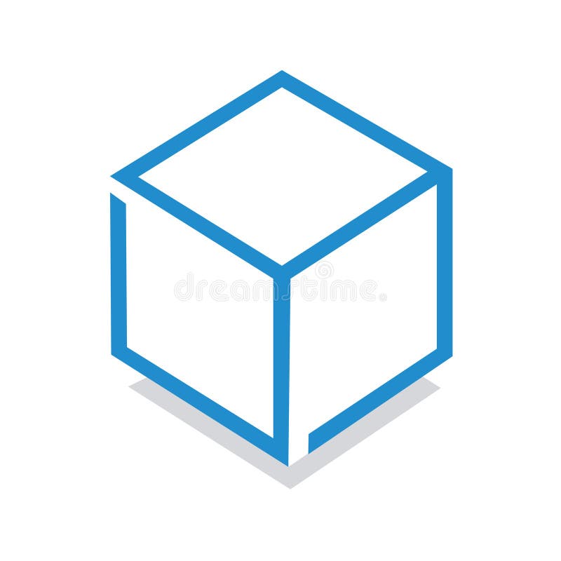 Cube box illustration stock vector. Illustration of design - 144317641