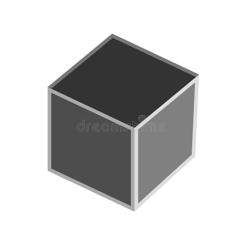 Cube box illustration stock vector. Illustration of design - 144317641