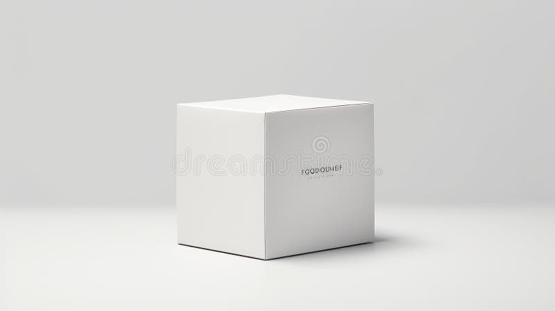 Cube box mockup stock illustration. Illustration of design - 375875058