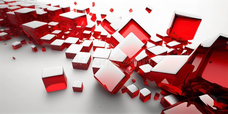 Cube Boxes Background Wallpaper with Copy Space Stock Illustration ...