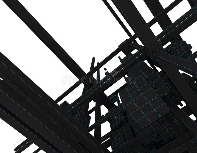 Cube Building Structure, Structure and Line, Data Technology Stock ...