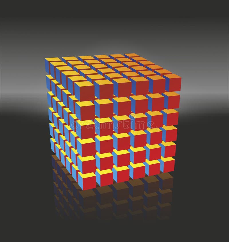 Cube stock illustration. Illustration of composition - 52833655