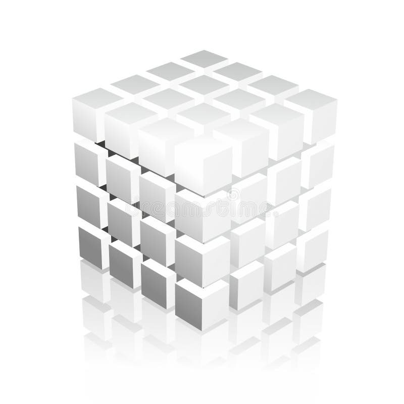 Cube stock illustration. Illustration of group, combined - 52834941