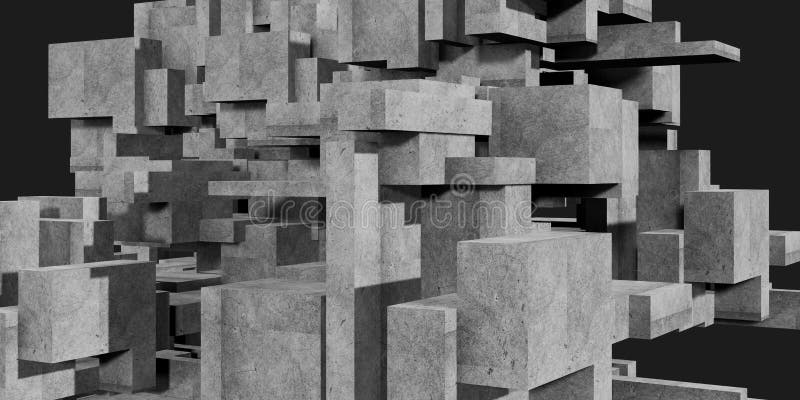 Cube Composition Polygon Abstract Architectural Background Abstract ...