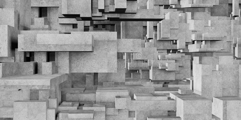 Cube Composition Polygon Abstract Architectural Background Abstract ...