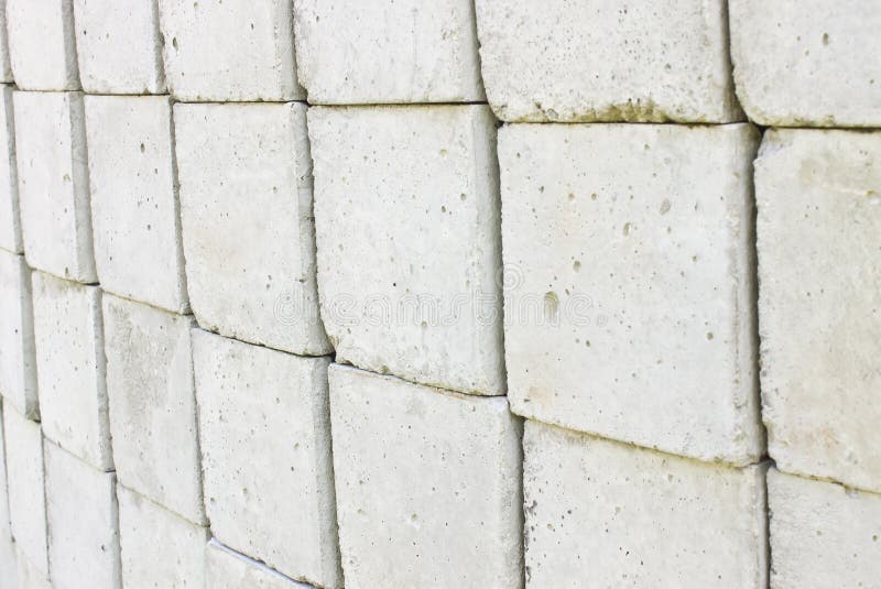 Cube Concrete Casting by Steel Mould and Worker Finishing Top Surface ...