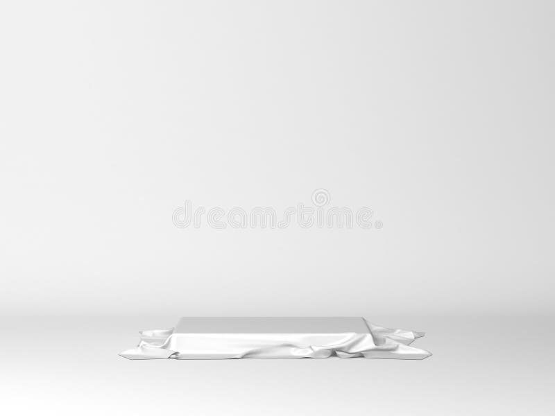 Cube Covered with Piece of Cloth Stock Illustration - Illustration of ...