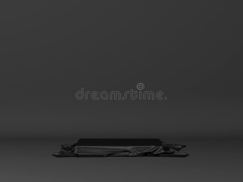 Cube Covered with Piece of Cloth Stock Illustration - Illustration of ...