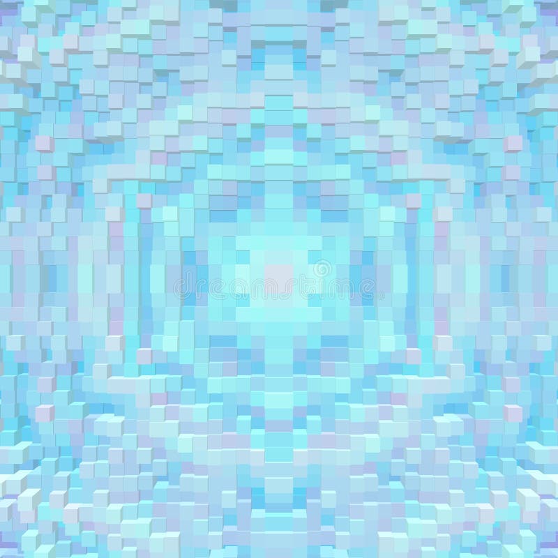Cube 3d Extrude Symmetry Background, Design Abstract Stock Illustration ...