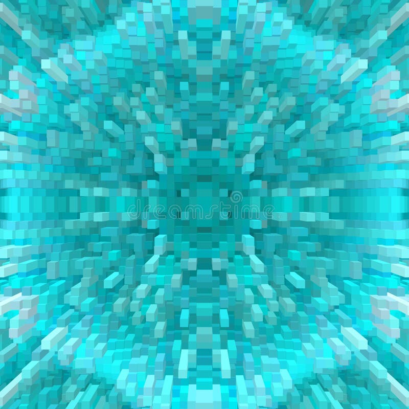 Cube 3d Extrude Symmetry Background, Graphic Render Stock Illustration ...