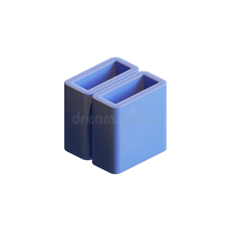 Cube 3D Render Design Element 09 Stock Illustration - Illustration of ...