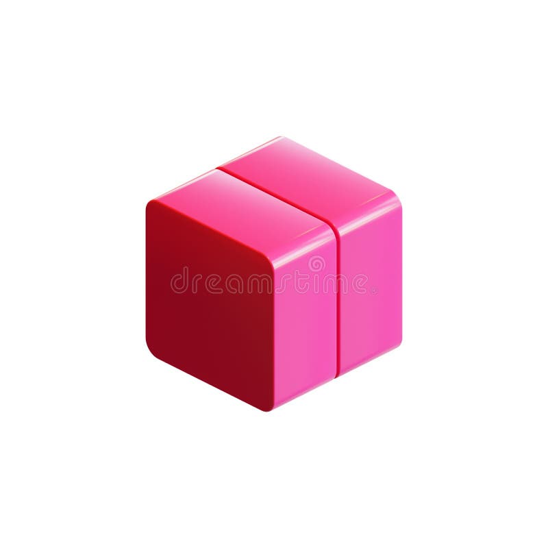 Cube 3D Render Design Element 09 Stock Illustration - Illustration of ...