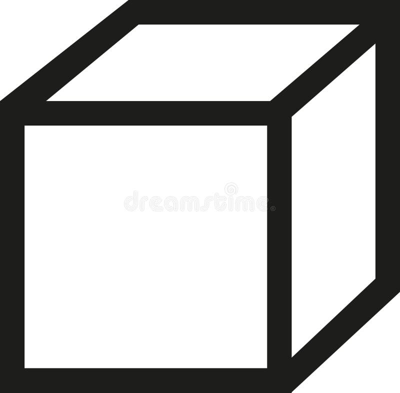 Dice Outline Contour Black Vector Isolated on White Background Stock ...