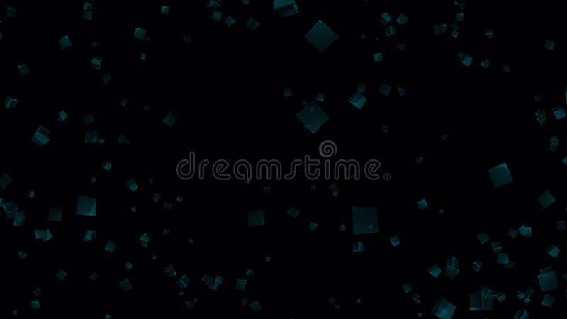 Cube Explosion. Burst of Boxes. Box Shape Particle Blast. Alpha Channel ...