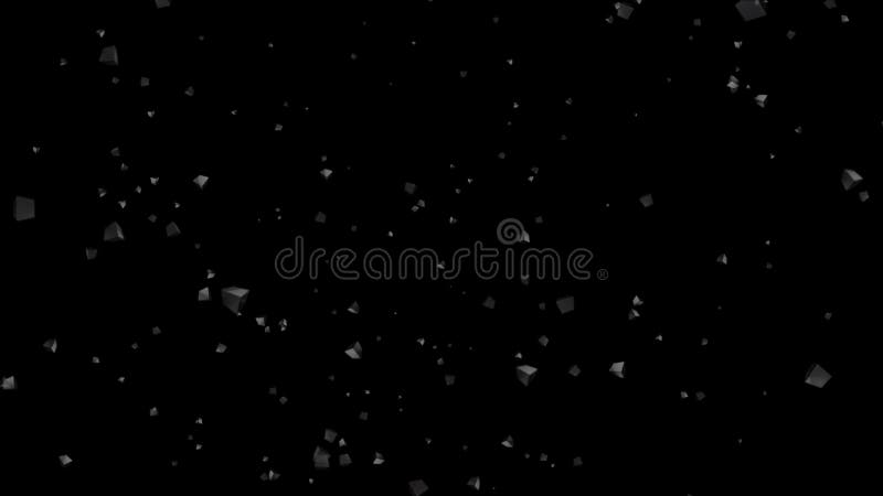 Cube Explosion. Burst of Boxes. Alpha Channel Stock Video - Video of ...