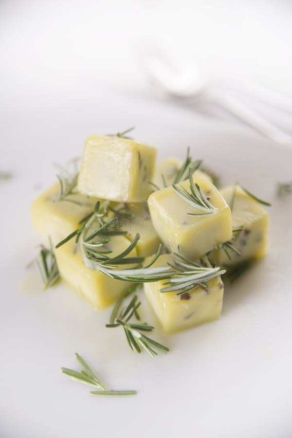 Cube of frozen oil stock photo. Image of rosemary, nature - 69416870