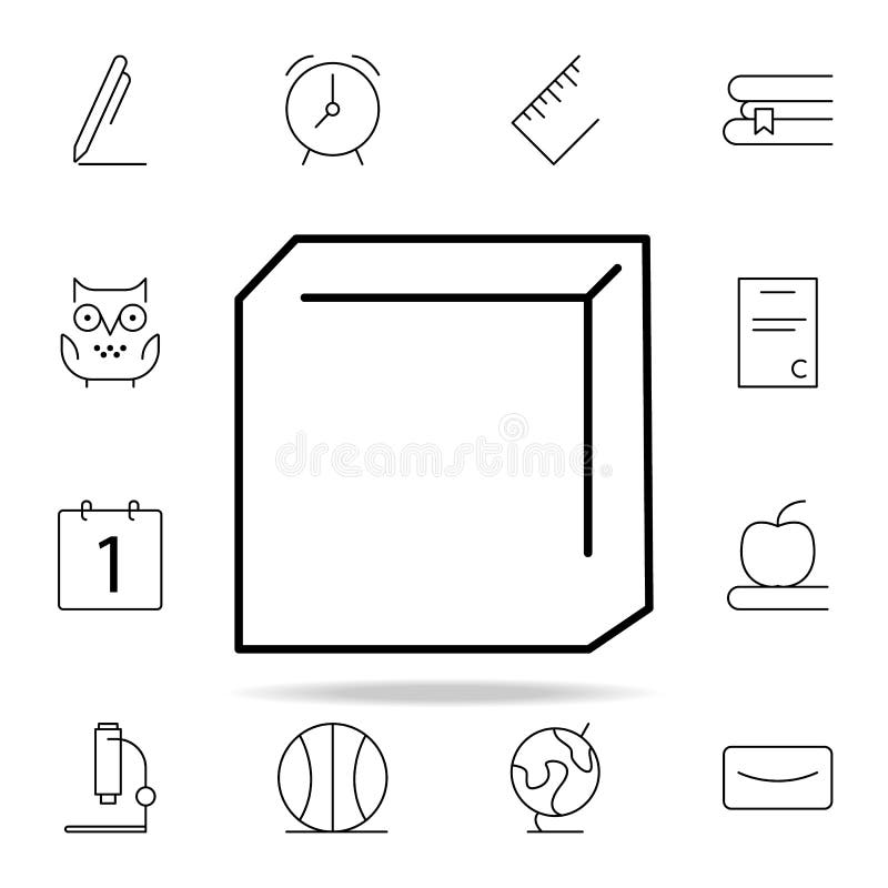 Cube Geometry Multi Color Icon. Simple Thin Line, Outline Vector of ...