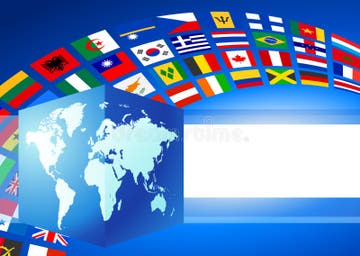 Globe World Flags Banner Stock Illustrations – 1,309 Globe World Flags ...