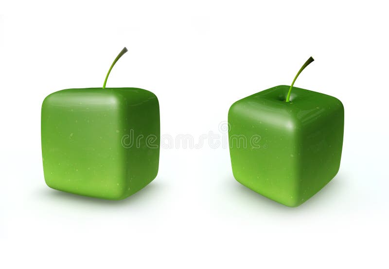 Green apple stock vector. Illustration of concept, bright - 24735124