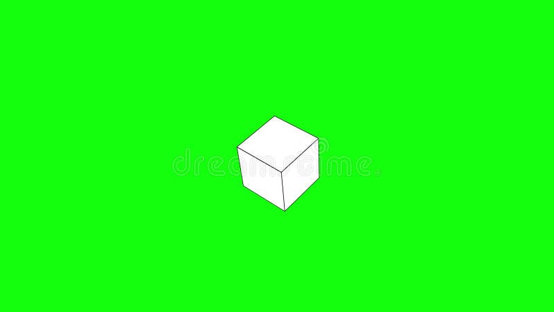 Cube Grid Animation Build Cube Math Space Stock Footage - Video of ...