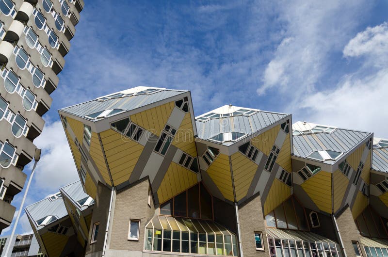 Cube Houses the Iconic in the Center of Rotterdam Editorial Photography ...