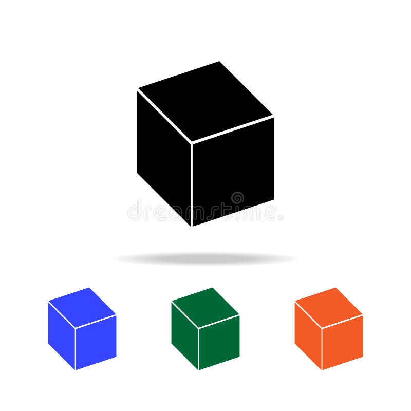 Cube Icon. Elements of Simple Web Icon in Multi Color. Premium Quality ...
