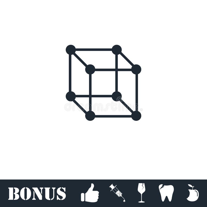 Cube icon flat stock vector. Illustration of isolated - 151749508