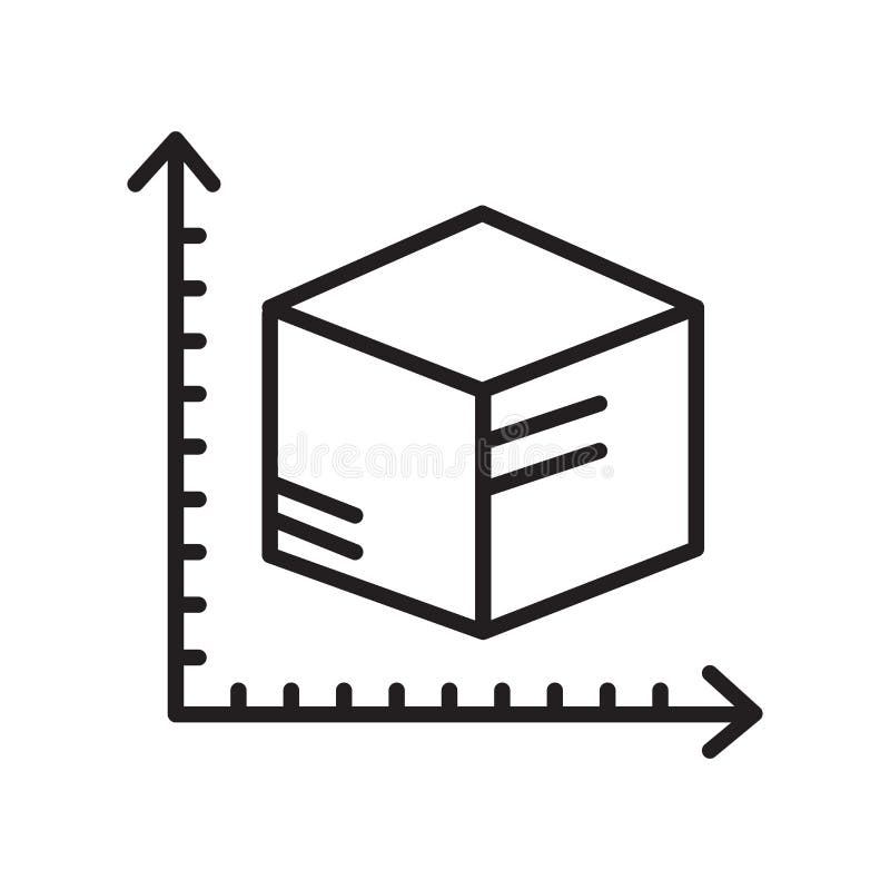 Cube Icon Vector Isolated on White Background, Cube Sign , Line Stock ...