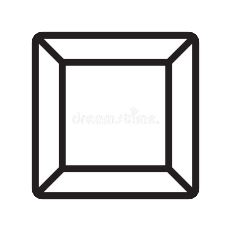 Cube Icon Vector Sign and Symbol Isolated on White Background, C Stock ...