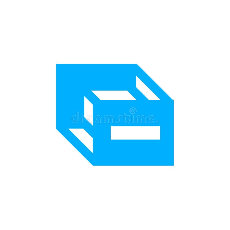 Cube Icon Vector Sign and Symbol Isolated on White Background, Cube ...