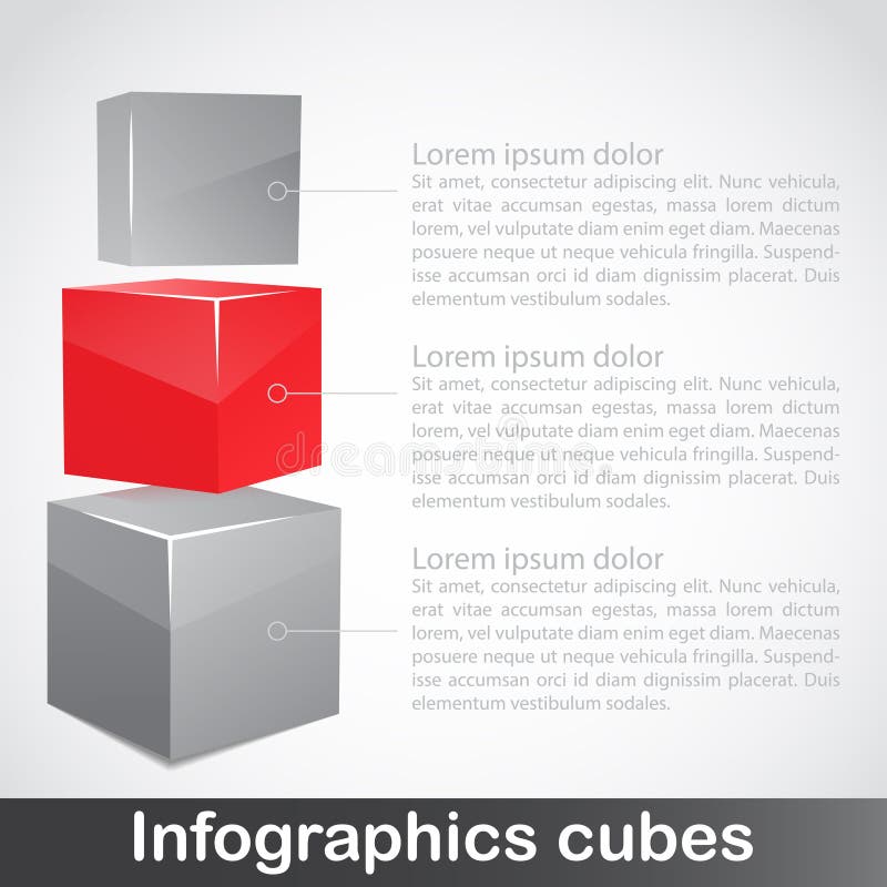 Cube infographics stock vector. Illustration of label - 29347120